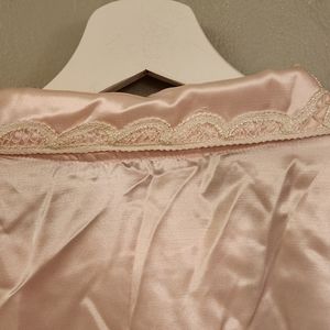 Allison Rhea | Intimates & Sleepwear | Vintage Pink Satin Embroidered ...